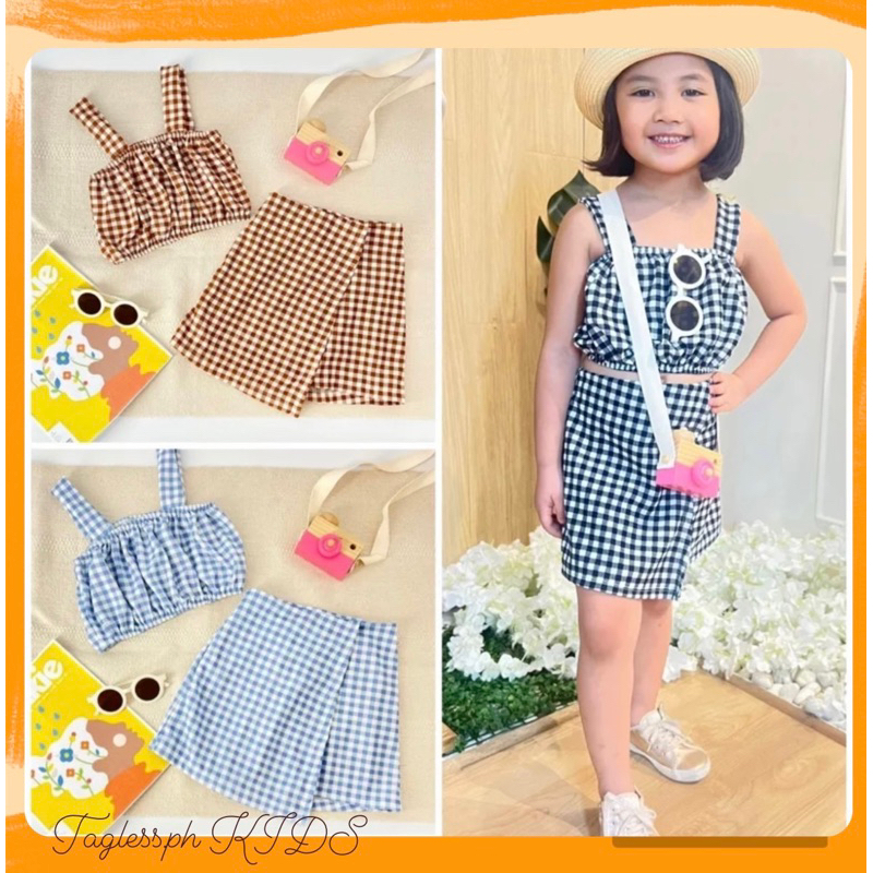 Tagless.ph 0012 REINA Girl Fashion Garter Top and Skirt Terno for kids ...