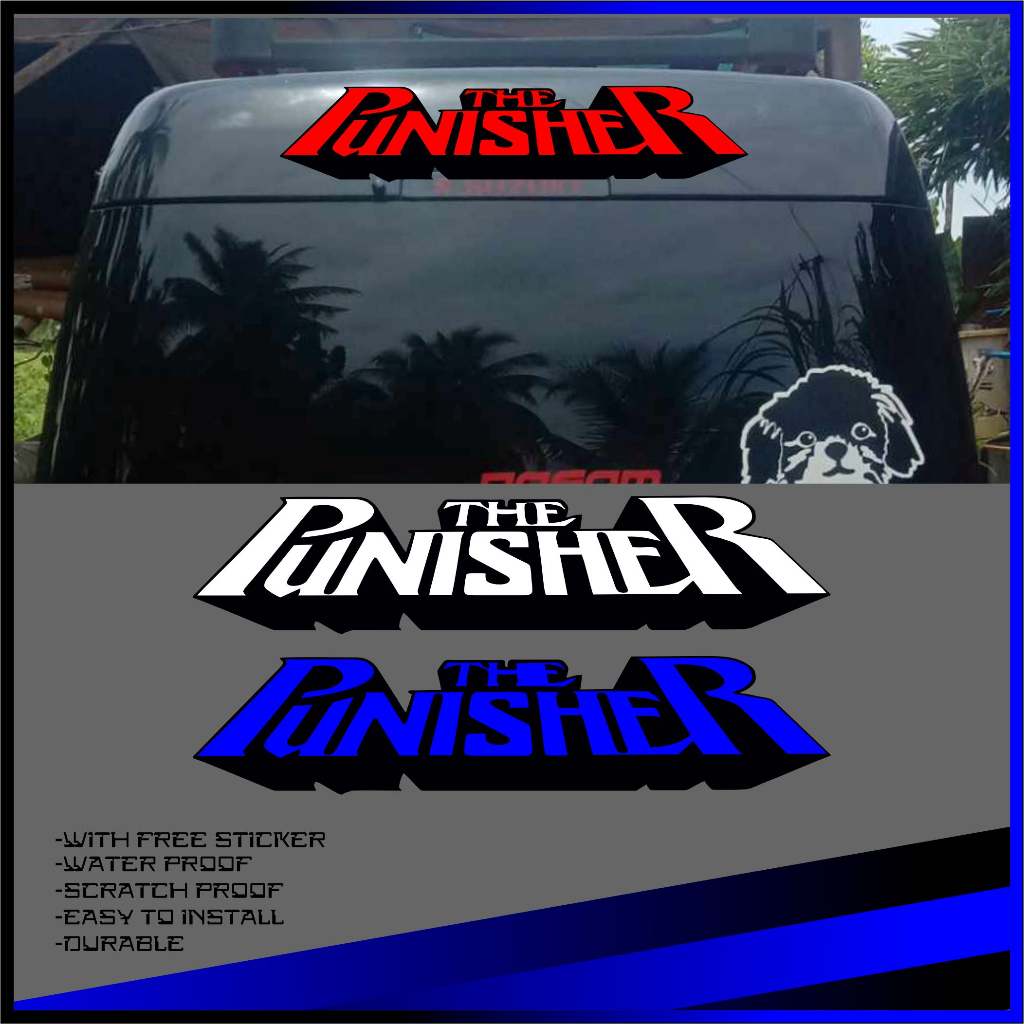Spoiler Sticker for Every wagon The Punisher Printed Sticker Good ...