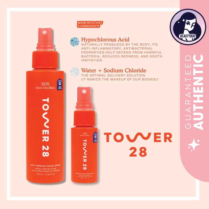 🇺🇸 TOWER 28 Beauty SOS Daily Rescue Facial Spray | Shopee Philippines