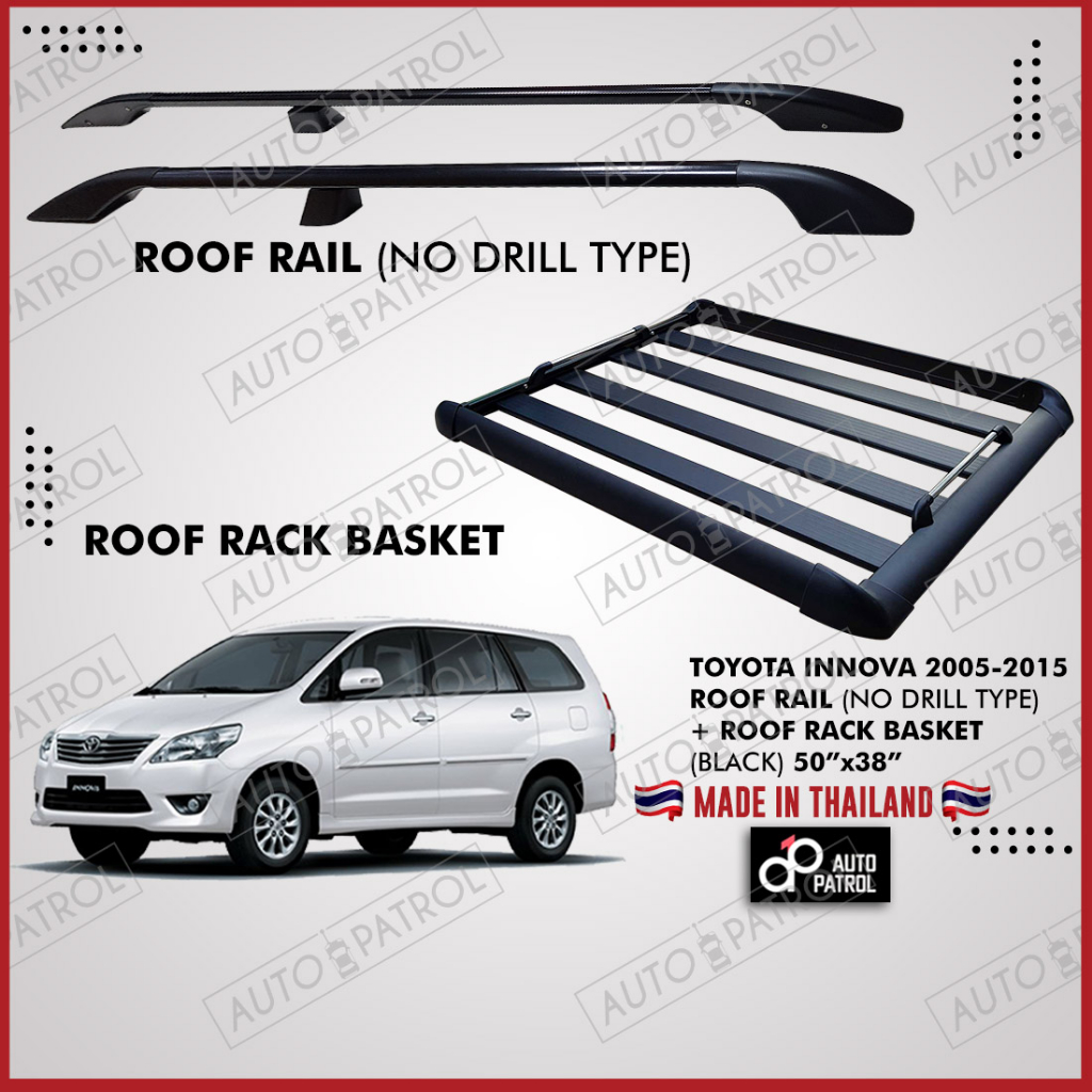 TOYOTA INNOVA 324 2005 - 2015 Roof Rack Carrier 50"X38" & Roof Rail (NO ...