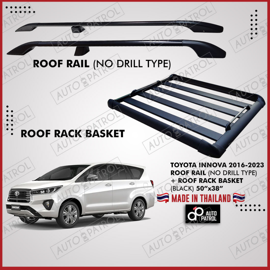 TOYOTA INNOVA 324 2016-2023 Roof Rack Carrier 50"X38" & Roof Rail (NO ...