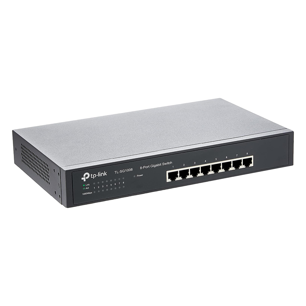TP-Link TL-SG1008 8-Port Gigabit Desktop Switch (Unmanaged) 1U ...