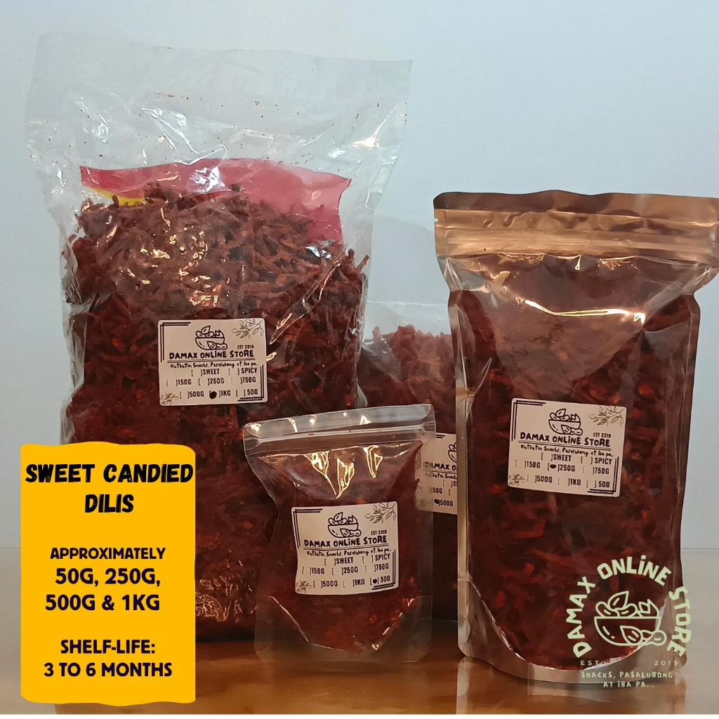 Sweet Candied Pusit and Dilis Kutkutin Snacks and Pasalubong | Shopee ...