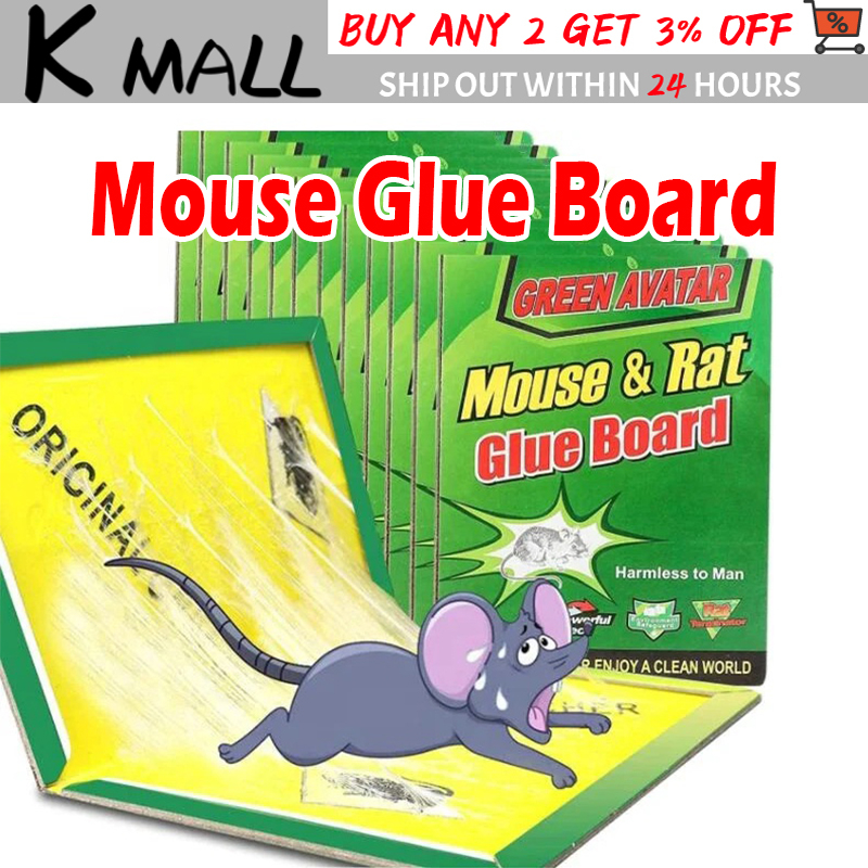 1Pc Green Card Mouse Rubber Sheet/Mouse trap/Traps/Mouse Character 15.5 ...