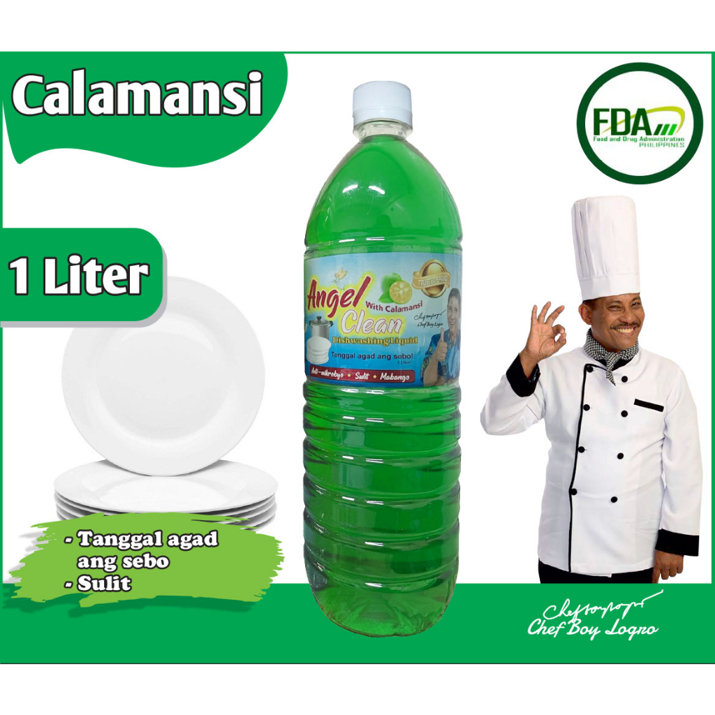 ANGEL CLEAN DISHWASHING LIQUID (1LITER) CALAMANSI | Shopee Philippines