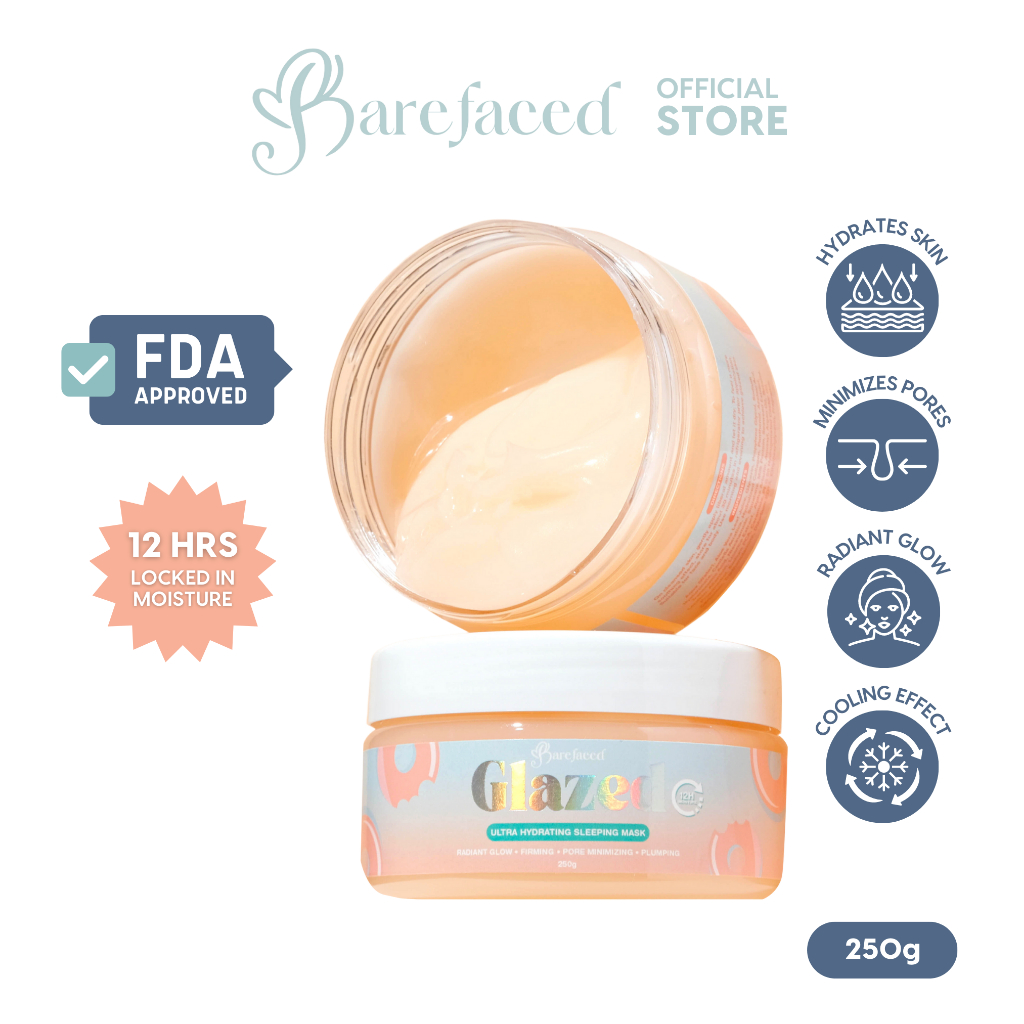 Barefaced Glazed Hydrating Sleeping Mask 250g | Shopee Philippines