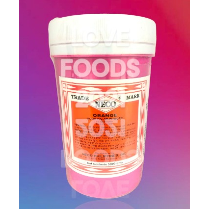 NECO ORANGE 500gms (Powder | Food Color) | Shopee Philippines