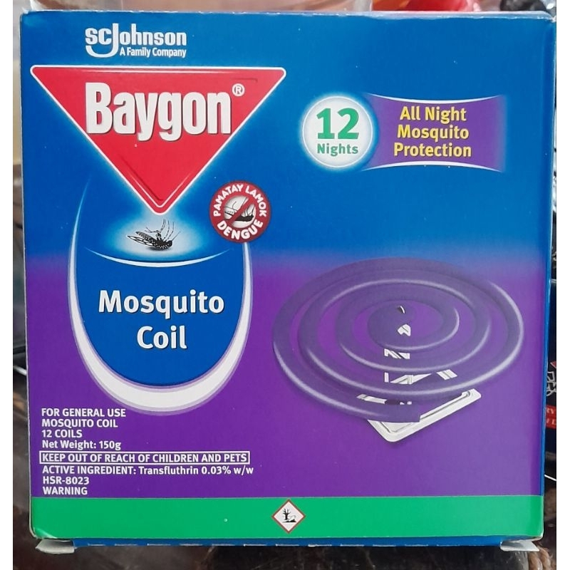 Baygon Mosquito coil 12 coils | Shopee Philippines