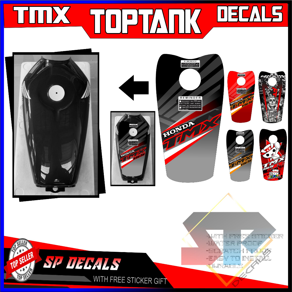 TMX Top Gas Tank Sticker Decals High Quality, Durable, Scratch ...