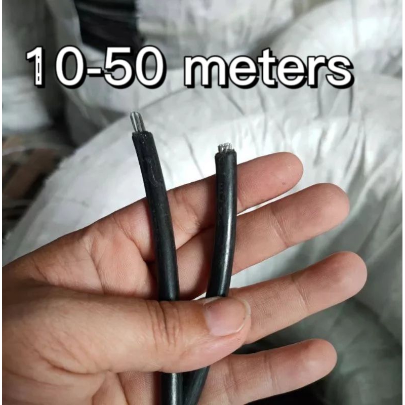 Locally Made Service Drop Wire ACSR Service 6/7 14mm 2 BLACK WIRES 10 ...