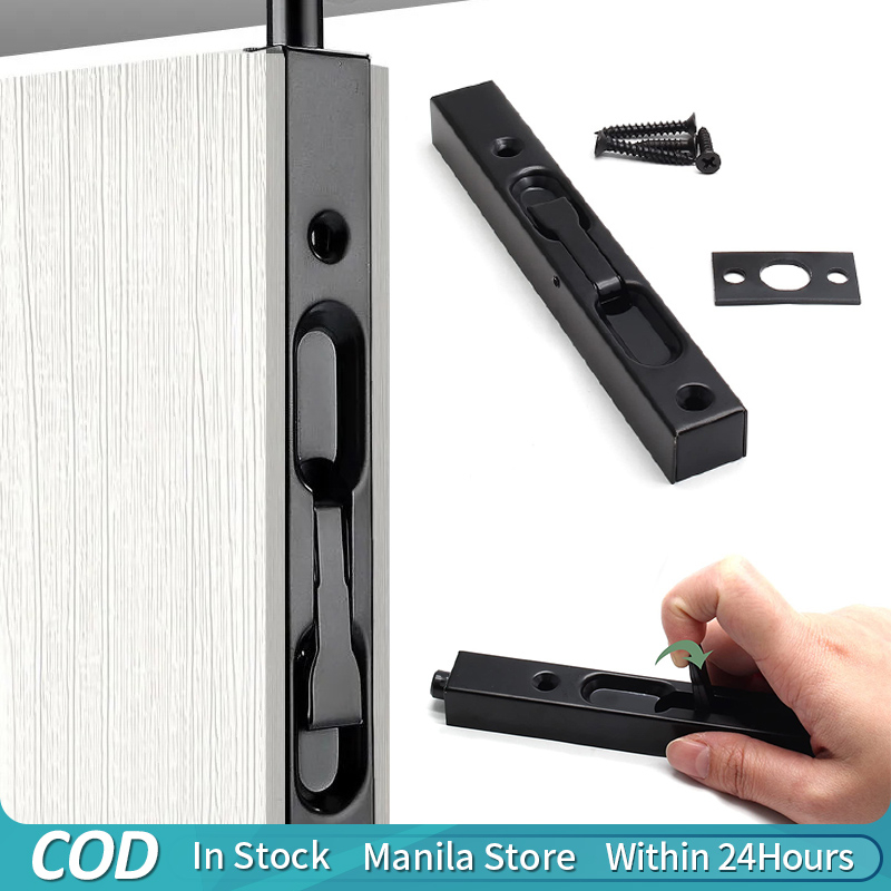 Bolt Protector Concealed Sliding Bolt Lock 6 inch Stainless Steel ...