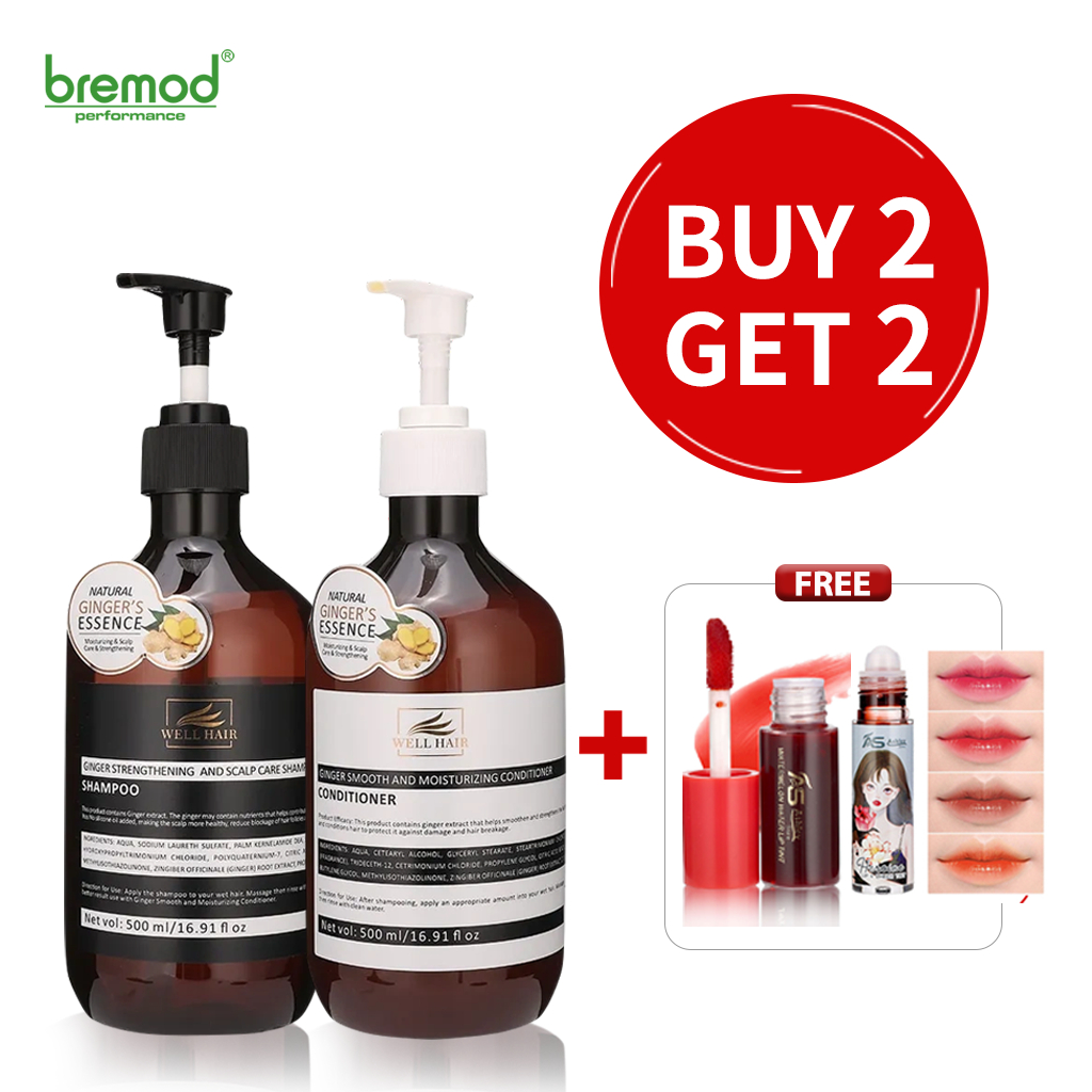 Bremod Natural Premium Hair Shampoo & Conditioner Natural Nourish Hair ...