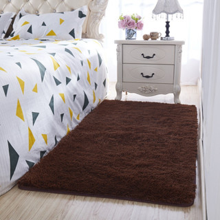 80*160cm Rectangle Solid Color Bedroom Carpet Bedside Dresser Mat ...