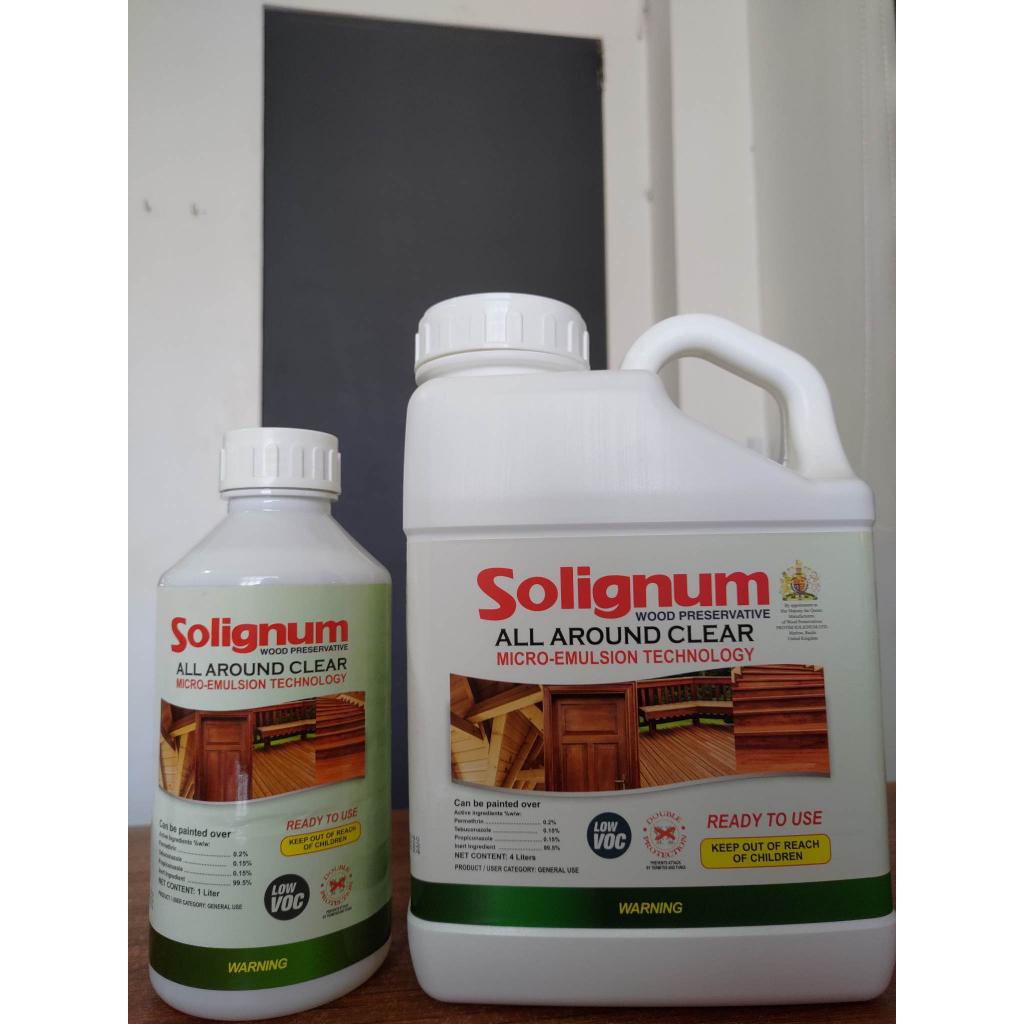 (ANAY KILLER) SOLIGNUM WOOD PRESERVATIVE | ALL AROUND CLEAR | 1 LITER ...