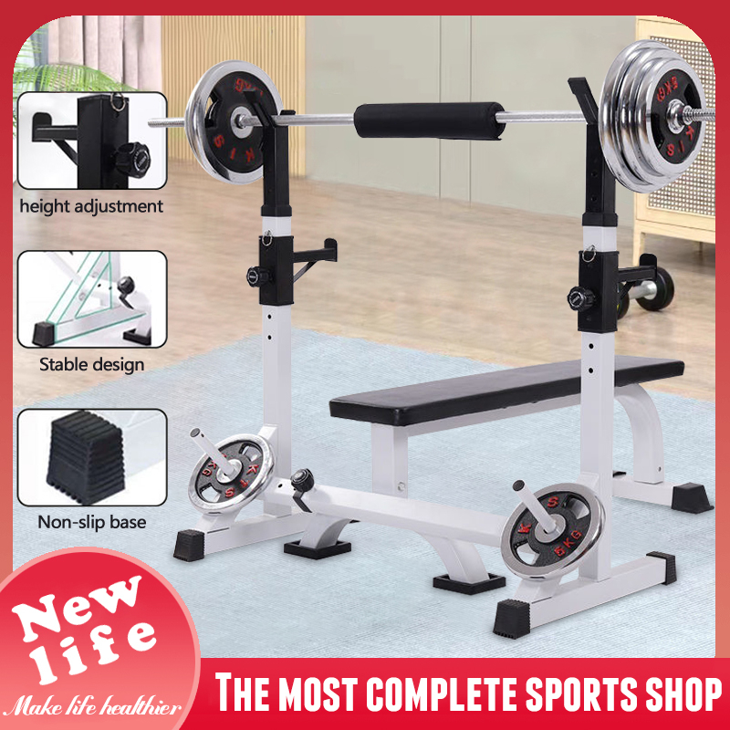 Home squat rack, barbell rack stand, weight bench press, bench press ...