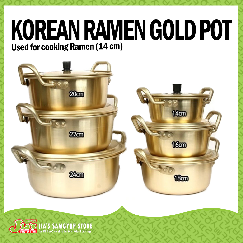 Korean Ramen Gold Pot (14cm) | Shopee Philippines