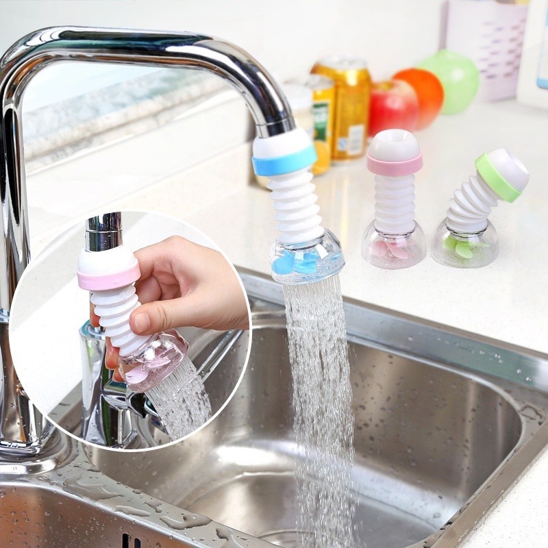 Faucet Splash Filter 360 Rotating Foldable Kitchen Faucet Water Saving ...
