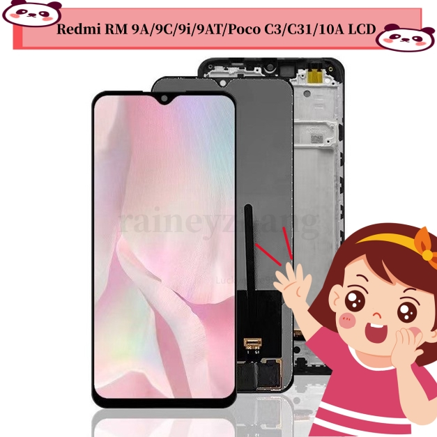 FOR Redmi RM 9A/9C/9i/9AT/Poco C3/C31/10A LCD Touch Screen Display ...
