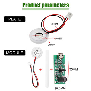GEEBON Ultrasonic Atomization Maker Mist Atomizer DIY Humidifier with ...