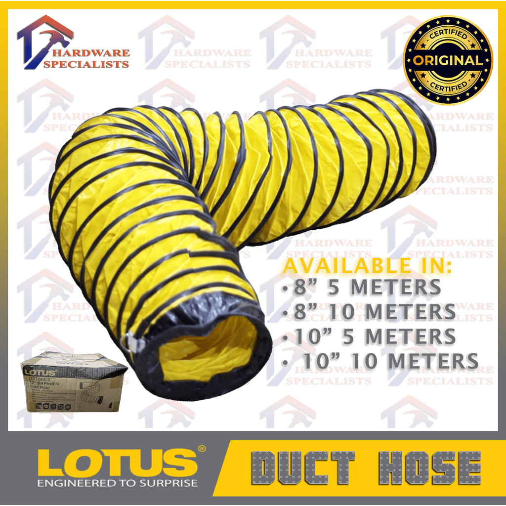 Lotus Flexible Duct Hose 5 METERS 10" LT25DHX-5 Original Authentic ...