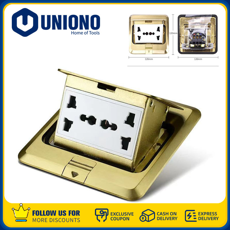 Uniono Universal 250V Floor Ground Outlet Power Sockets 6 Prong ...