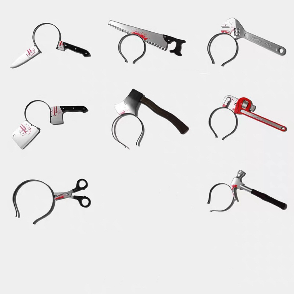 Halloween Headband Bleeding Knife Dagger Hair Hoop Costplay Devil Hair ...