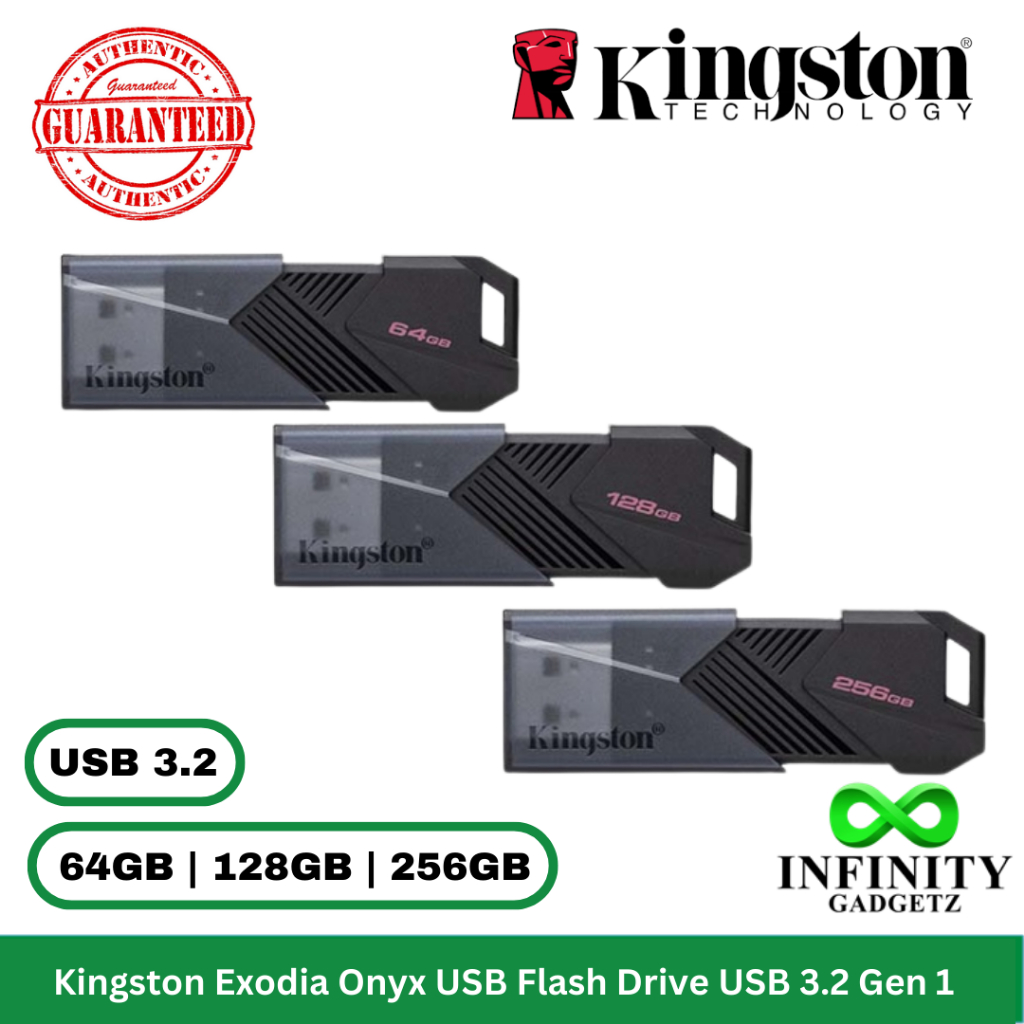 Kingston DataTraveler Exodia Onyx USB Flash Drive USB 3.2 Gen | Shopee ...
