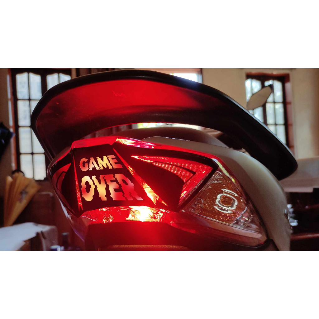 Yamaha Mio Gravis 125 V2 Tail Light Decal Game Over Design | Shopee ...