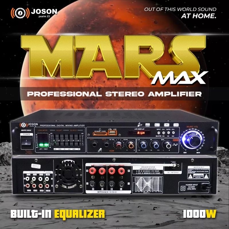 Original Joson Mars Max Professlonal Amplifier | Shopee Philippines