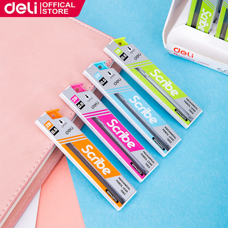 Deli 2B Mechancial Pencil Lead 0.5mm Mechancial Pencil Refill E7003 ...