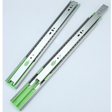 Soft Closing Hydraulic Drawer Full Extension 3 Fold Drawer Slide Guide ...