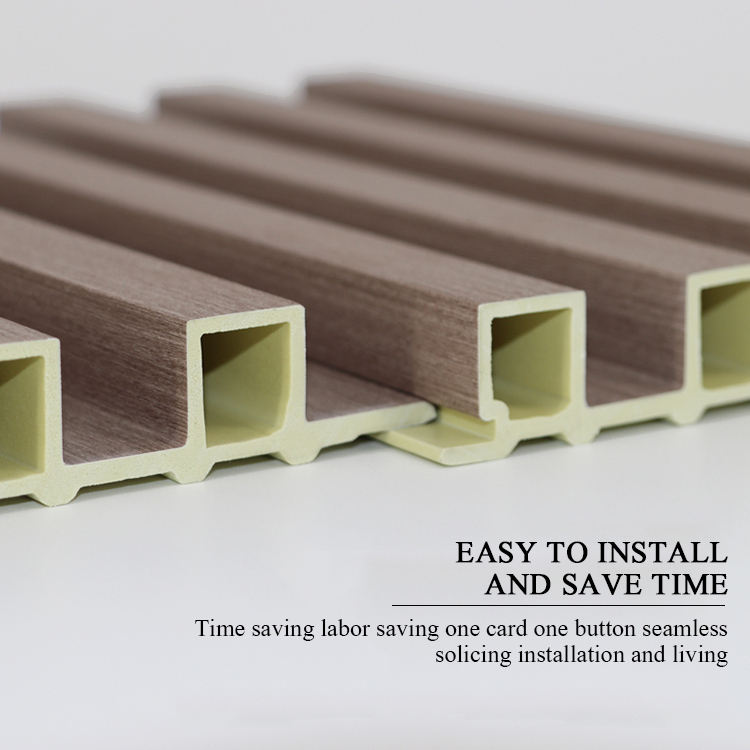 WPC Wood Wallpaper Sticker Waterproof Grille Design Ecological Board TV ...