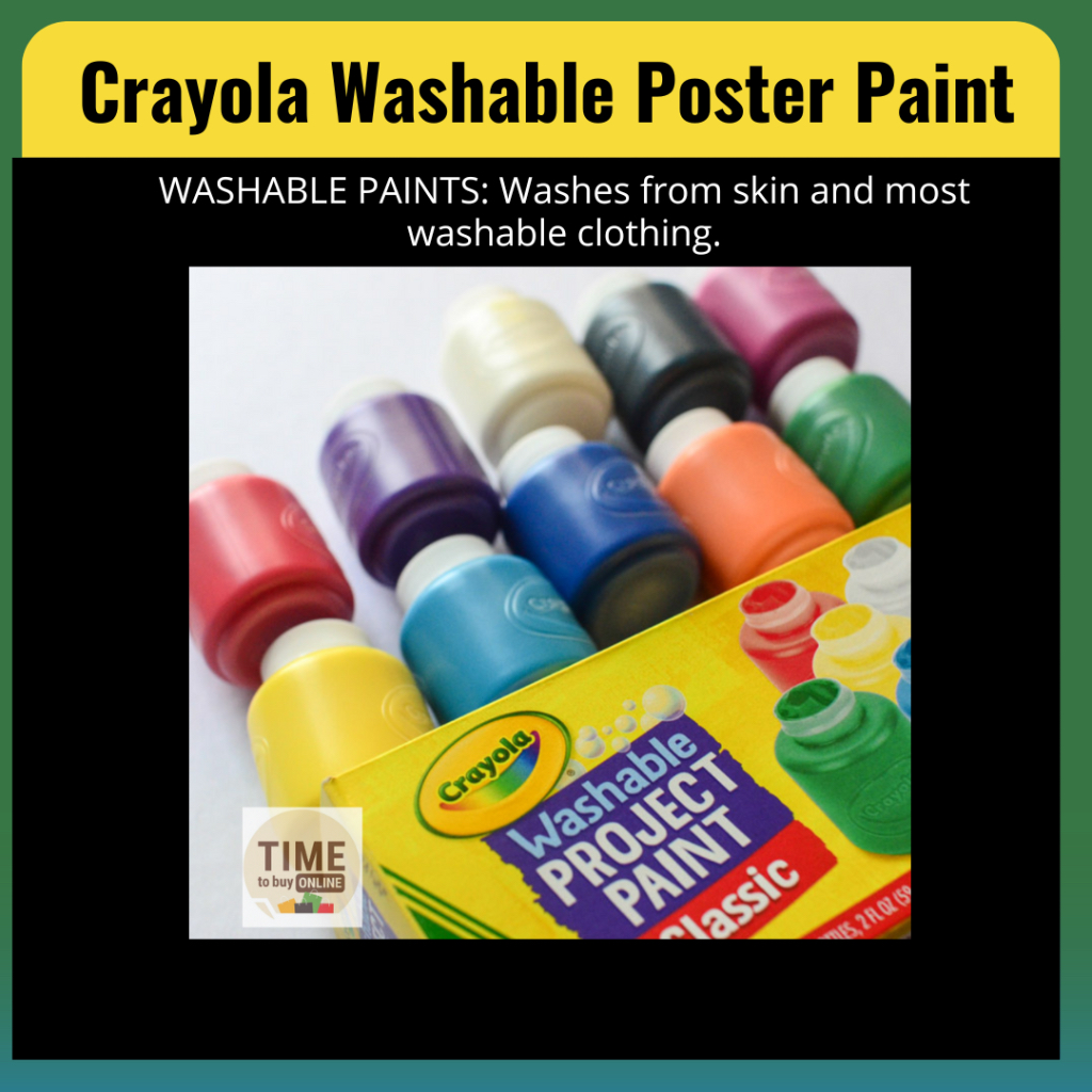 CRAYOLA Washable Poster Paint 10s ( Safe and Non Toxic) | Shopee ...