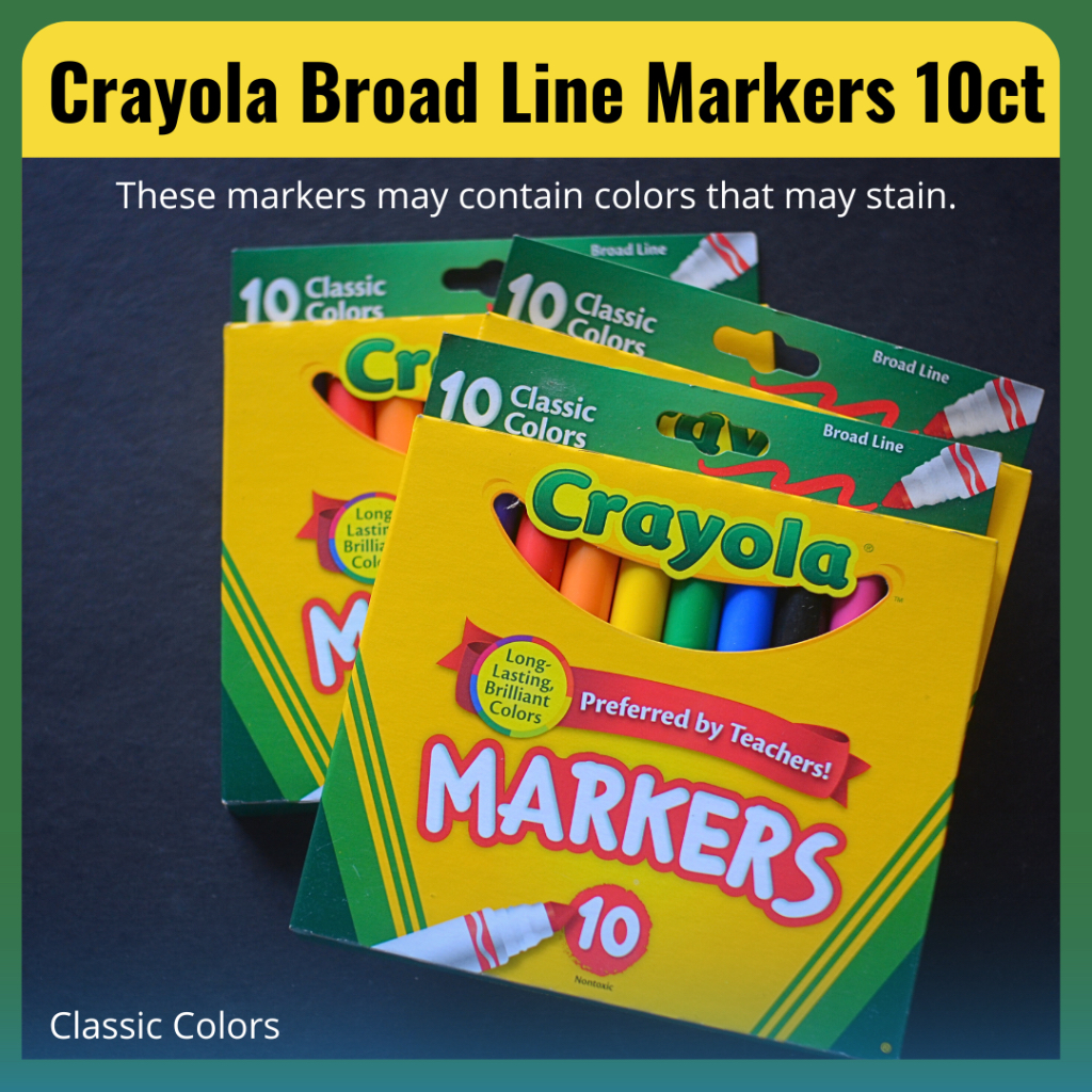 Crayola Broad Line Markers in Classic Colors 10 colors. | Shopee ...
