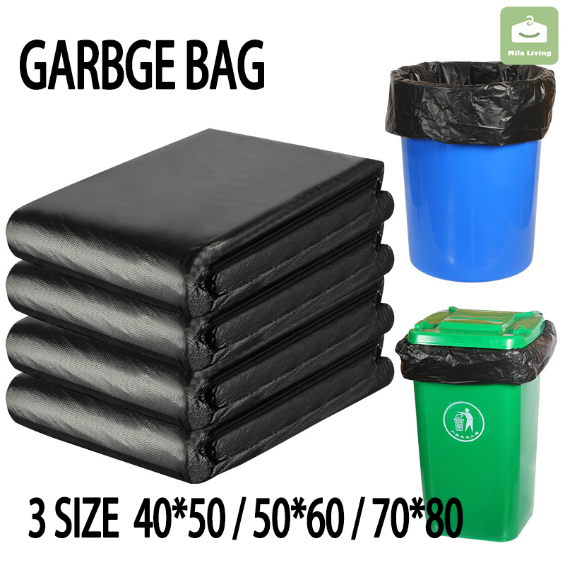 50 PCS Trash Bag Garbage Bag High Quality L/XL/XXL Large Size | Shopee ...
