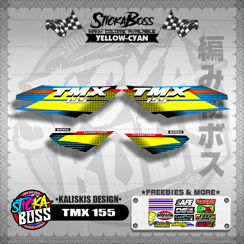 TMX 155 DECALS ( KALISKIS DESIGN )【WITH FREEBIES】 | Shopee Philippines