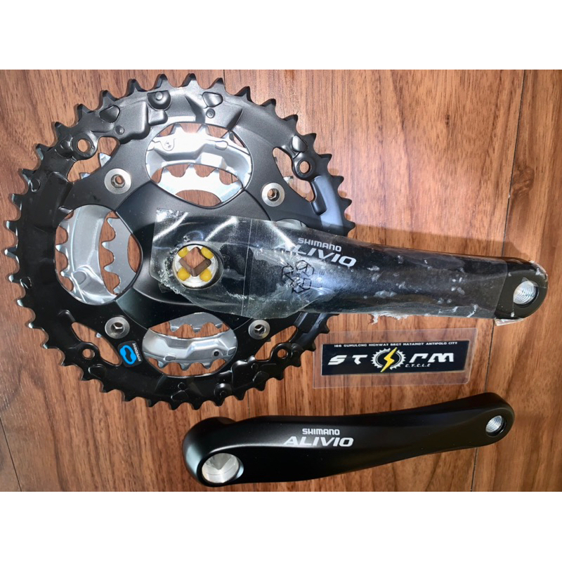 Crank SHIMANO ALIVIO FC-M410 170mm arm s/t | Shopee Philippines