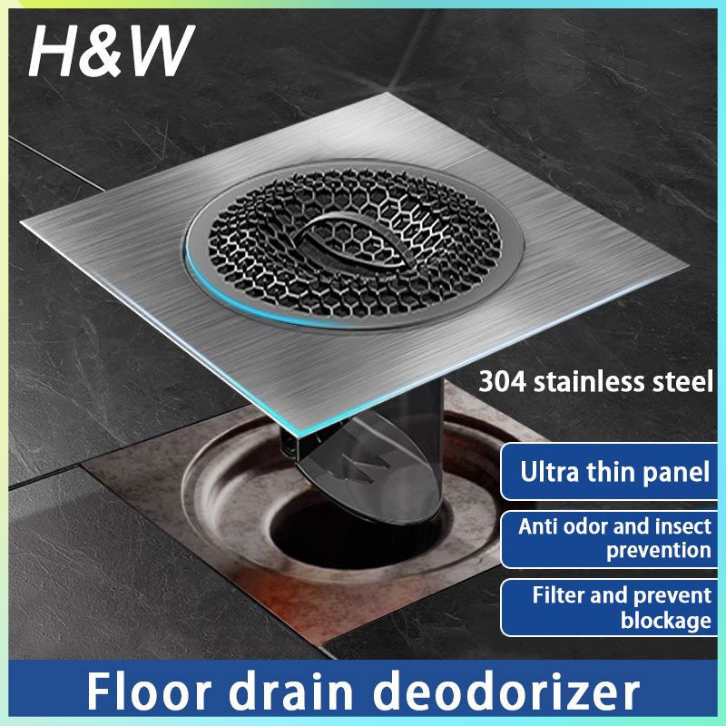 H&W304 Stainless steel Bathroom Floor drain Deodorant Refurbishment ...