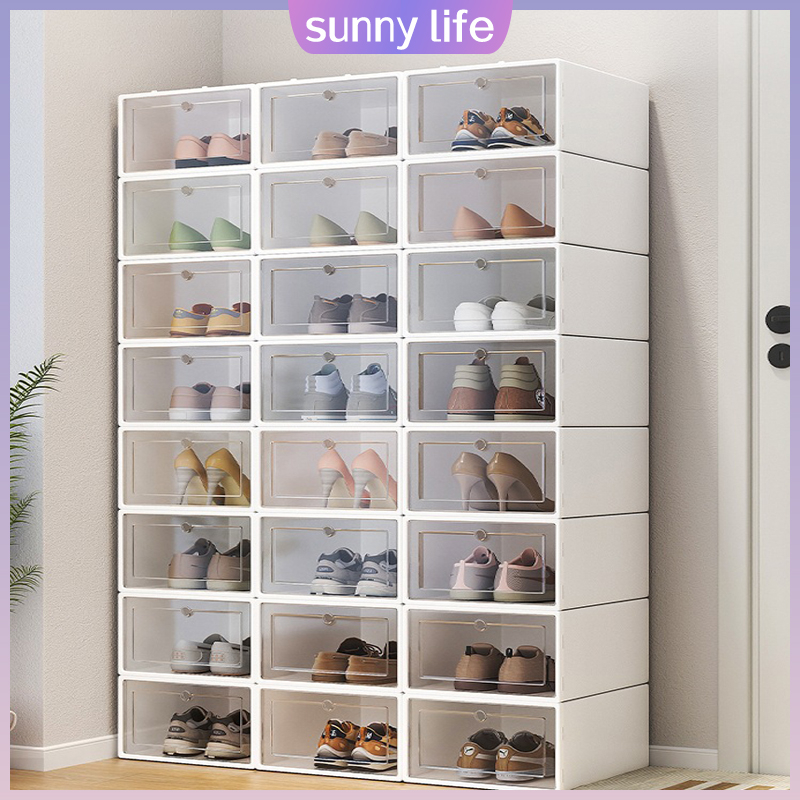 Shoe Box Storage Organizer Shoe Box Large Size Candy Color Shoe Rack ...