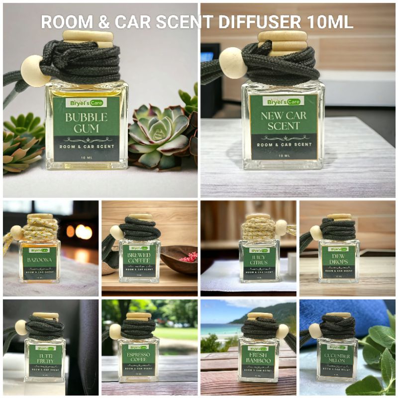 10ML HANGING CAR ROOM CR SCENT DIFFUSER with FREE VENT CLIP | Shopee ...