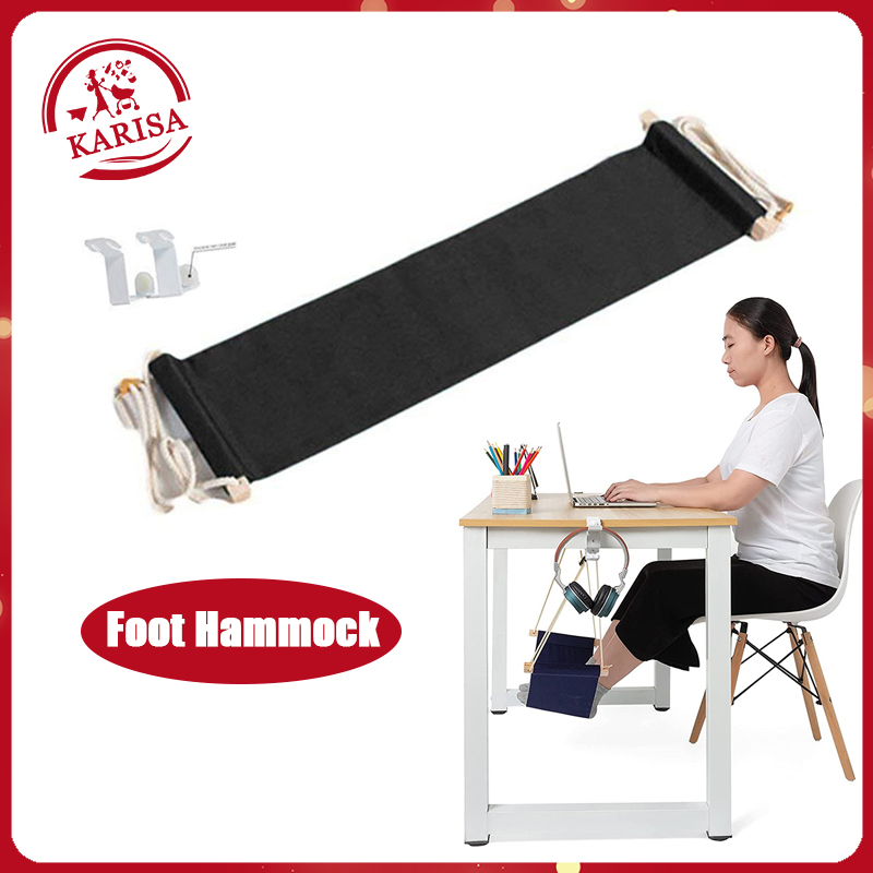 Adjustable Foot Hammock Under Desk Foot Rest Hammock for Office Home ...