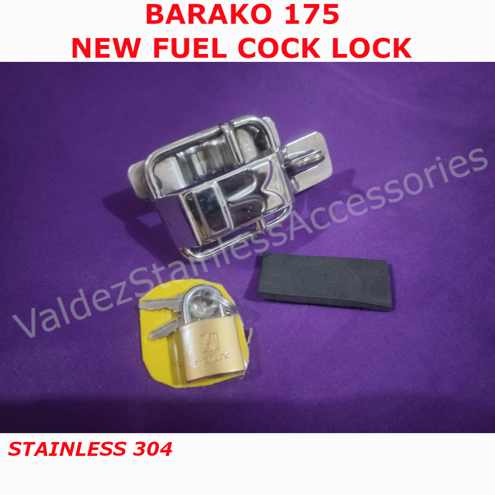 NEW Stainlesss FUEL COCK LOCK, for BARAKO 175, 400pesos, 304 Stainless ...