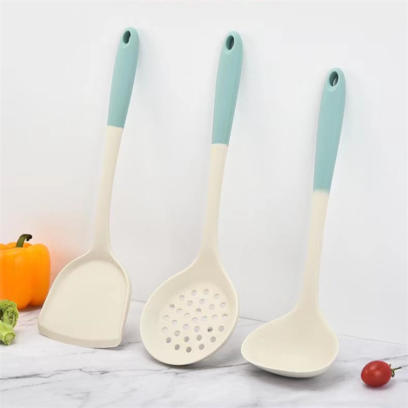 Kitchenware silicone 3-piece shovel spoon colander high temperature ...