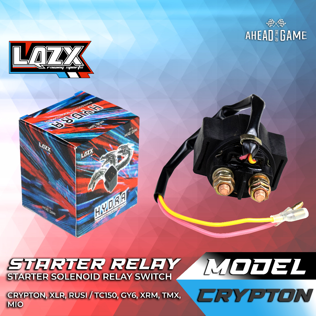 STARTER RELAY FOR CRYPTON/GY6/MIO/RUSI/TC150/TMX/XLR/XRM | Shopee ...