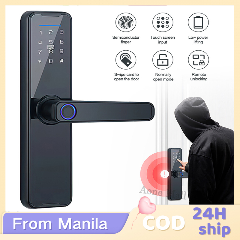 Tuya Biometric Fingerprint Door Lock Main Door Super Security Bluetooth ...
