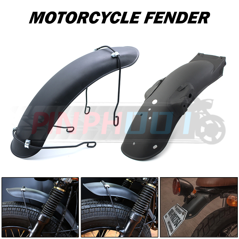 Motorcycle Front/Rear Mudguard Universal Retro Front Fender Motorcycle ...