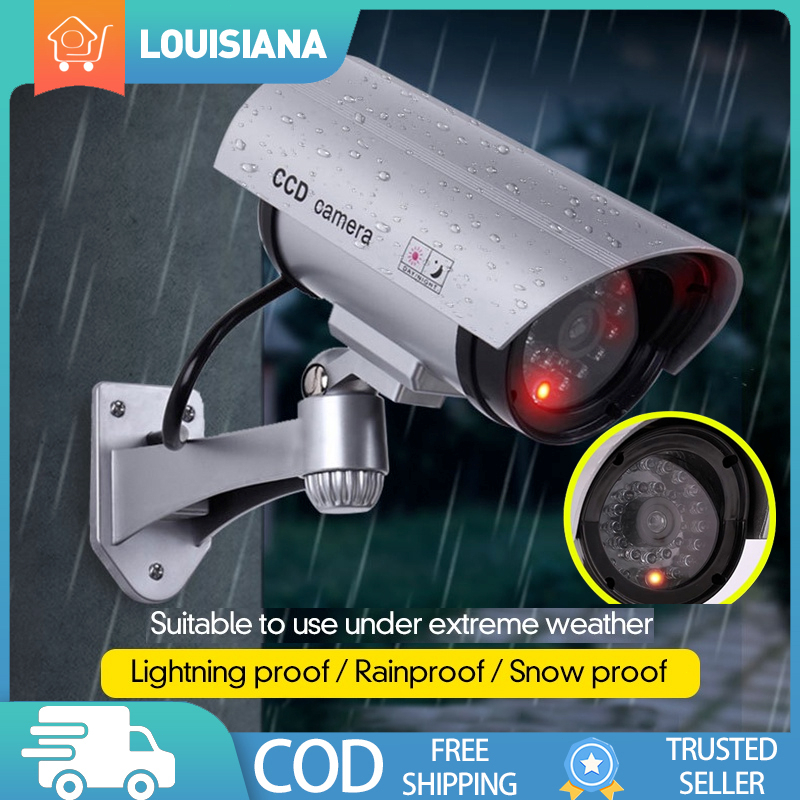 Dummy Fake Camera Waterproof Outdoor Indoor LED Light CCTV Video ...