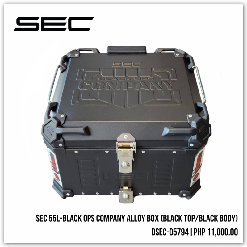 SEC 55L Alloy Box - Black Ops Company (Black) | Shopee Philippines