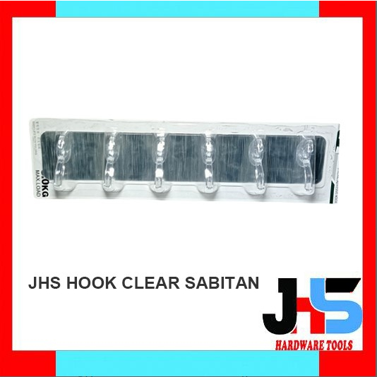 JHS HOOK CLEAR SABITAN sticker type (1PC ) | Shopee Philippines