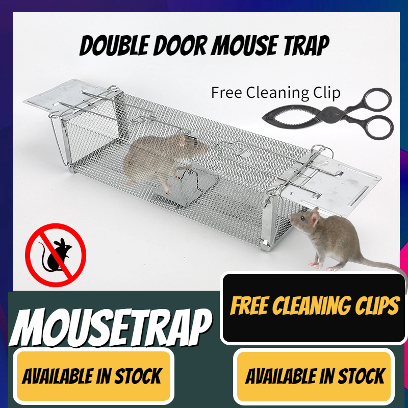 Mouse Trap Mouse Trap Cage Pest Repeller Metal Mouse Traps | Shopee ...